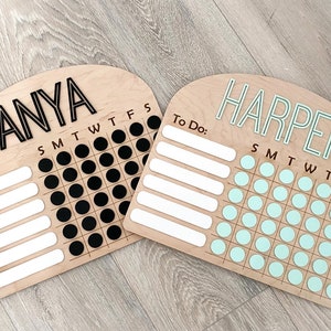 Dry Erase Chore Chart Personalized Kids Chore Chart - Etsy Canada