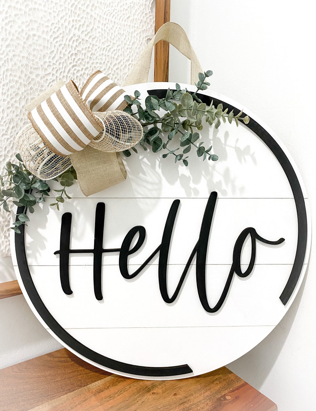 Custom Welcome Door Sign Front Door Decor Personalized Door Hanger ...