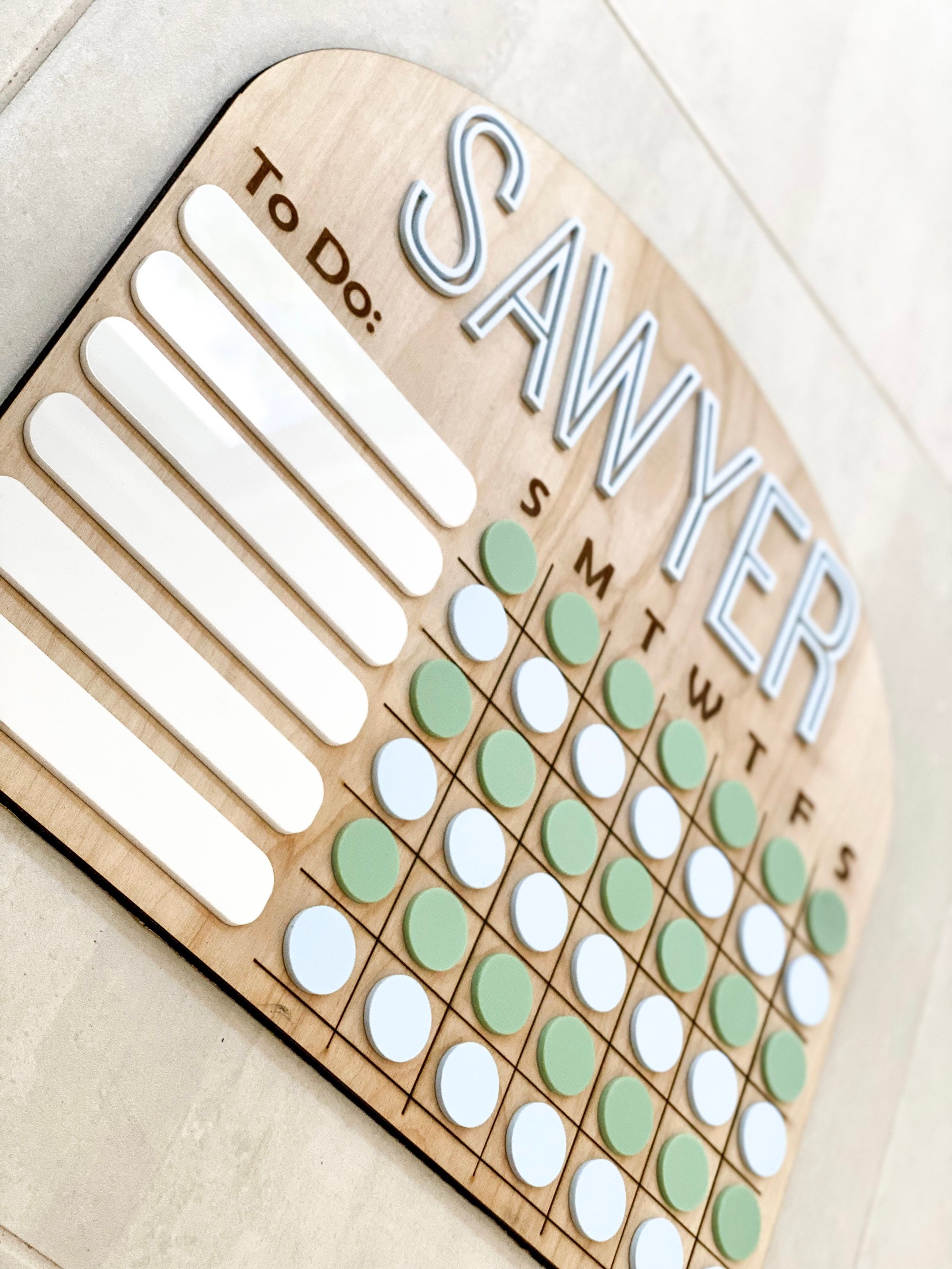 Dry Erase Chore Chart Personalized Kids Chore Chart - Etsy