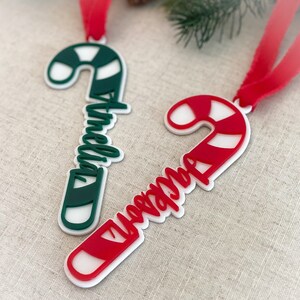 Candy Cane Christmas Stocking Tags Personalized Stocking Tags Christmas ...