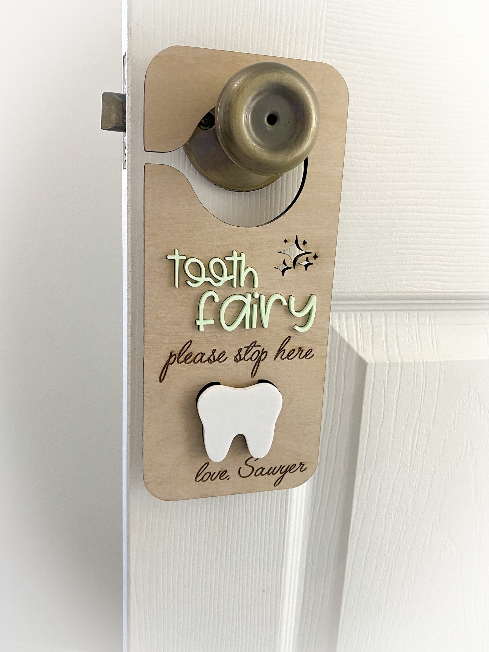 Tooth Fairy Door Hanger Tooth Fairy Personalized Tooth Fairy - Etsy