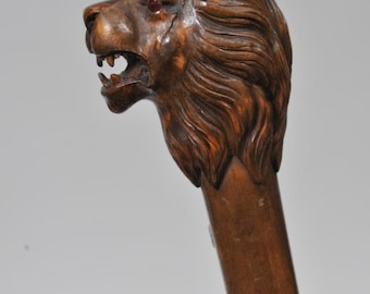 Lion Head Walking Stick - Etsy