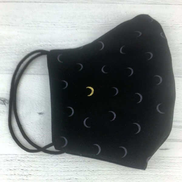 Crescent Moon Mask - Etsy