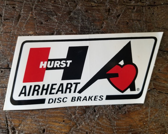 Vintage 1960s-70s Hurst Airheart Disc Brakes Decal; Unused; Racing ...