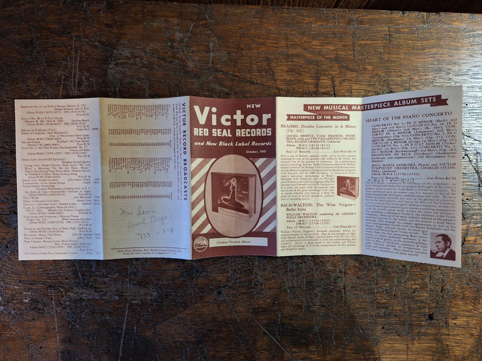 Vintage 1941 Victor Red Seal Records and Black Label Records Promo ...