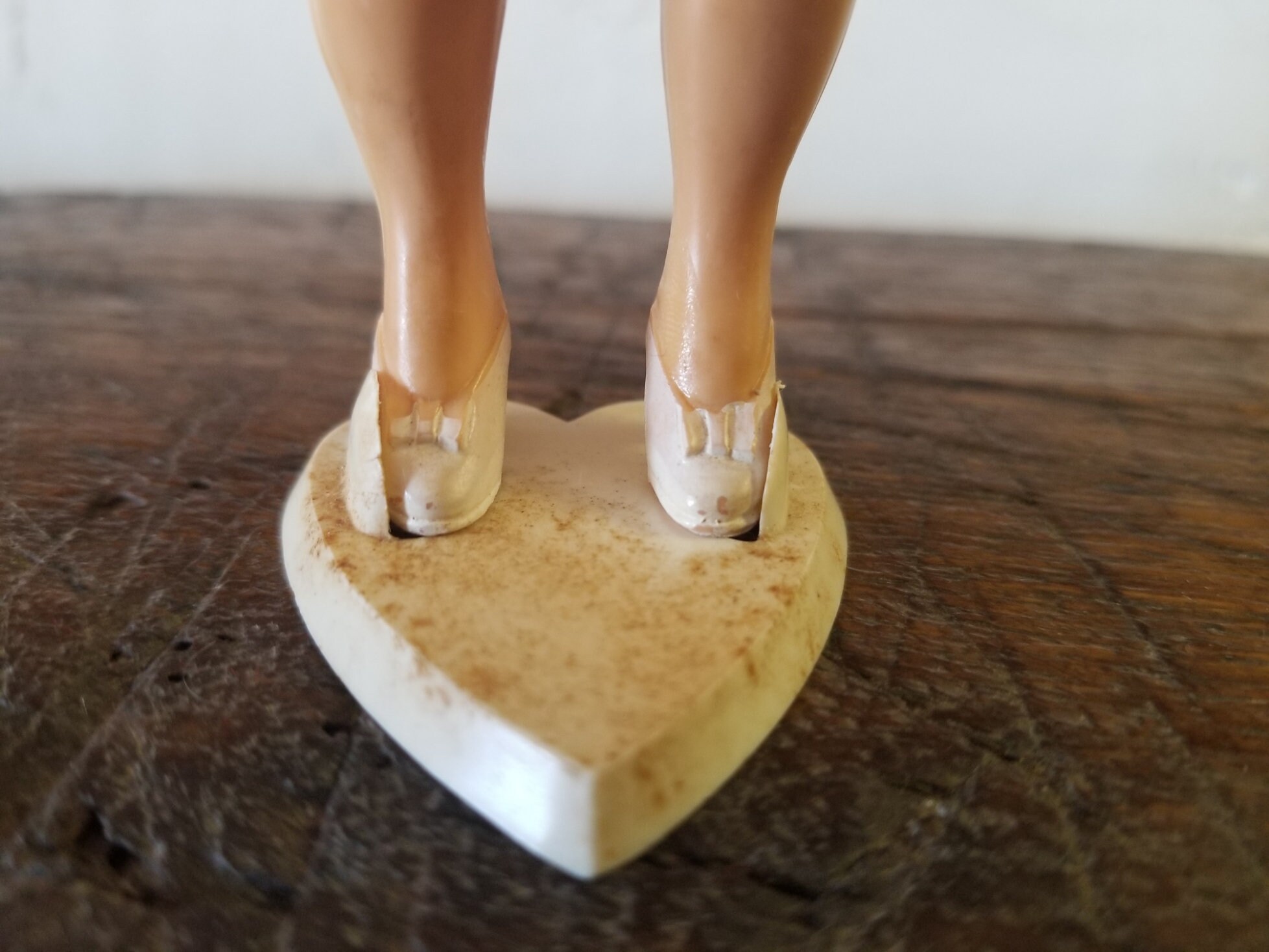 Vintage 8-inch Hard Plastic Doll With Red Hair Unmarked Jointed Arms ...