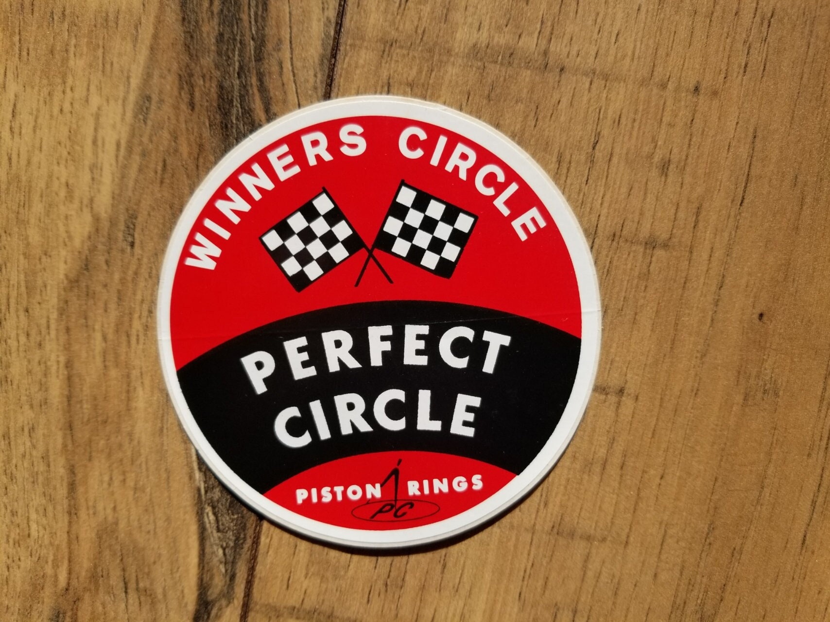 Vintage Perfect Circle Winners Circle Pitson Rings Decal - Etsy