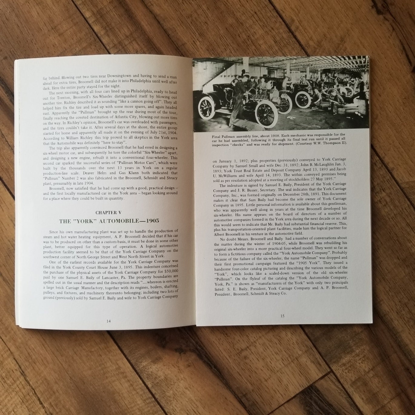 Vintage 1970 History of the YORK Pullman Automobile 1903-1917 by ...