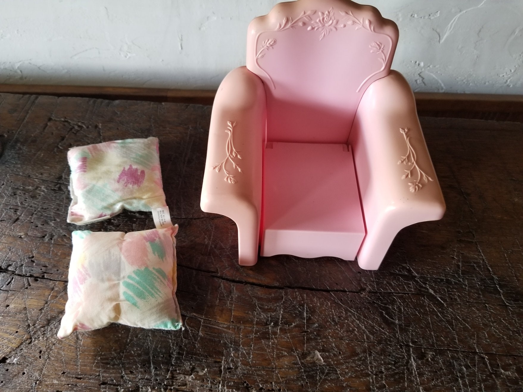 Vintage 1987 Barbie Seet Roses Chair Lounger With 2 Pillows Mattel ...