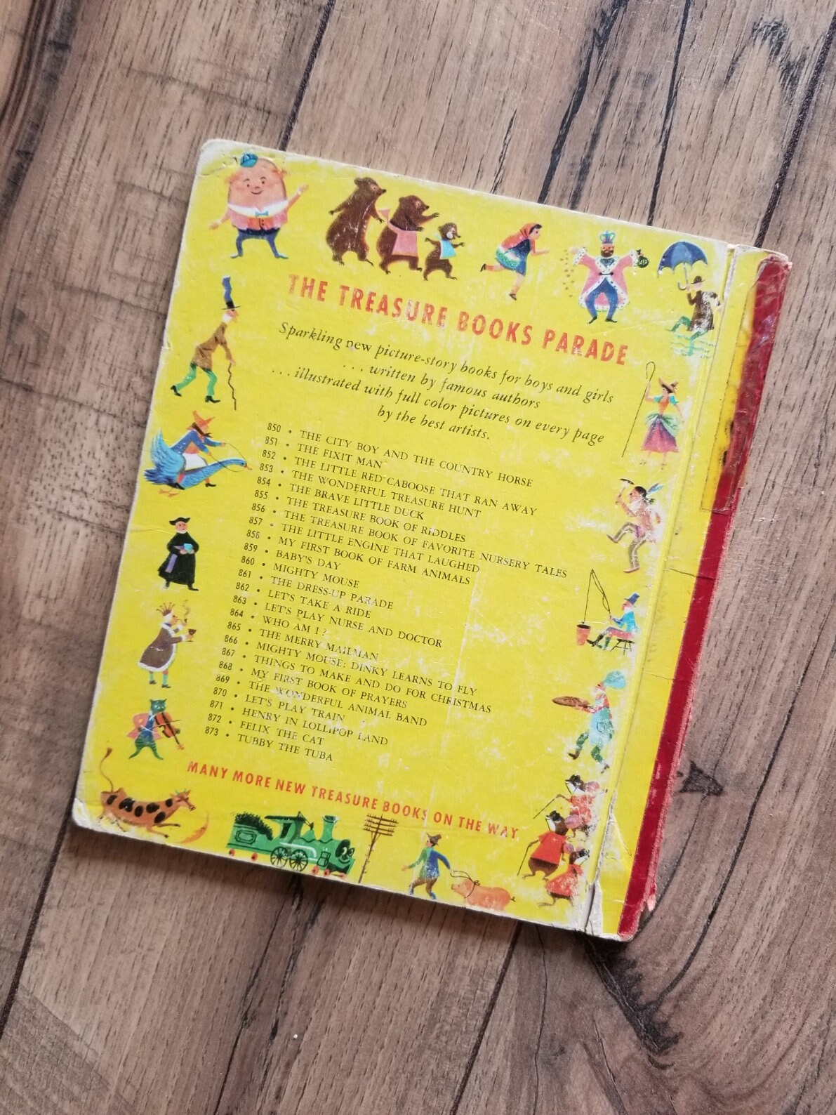 1953 Let's Play Train a Story-book Game Children's Book Treasure Books ...
