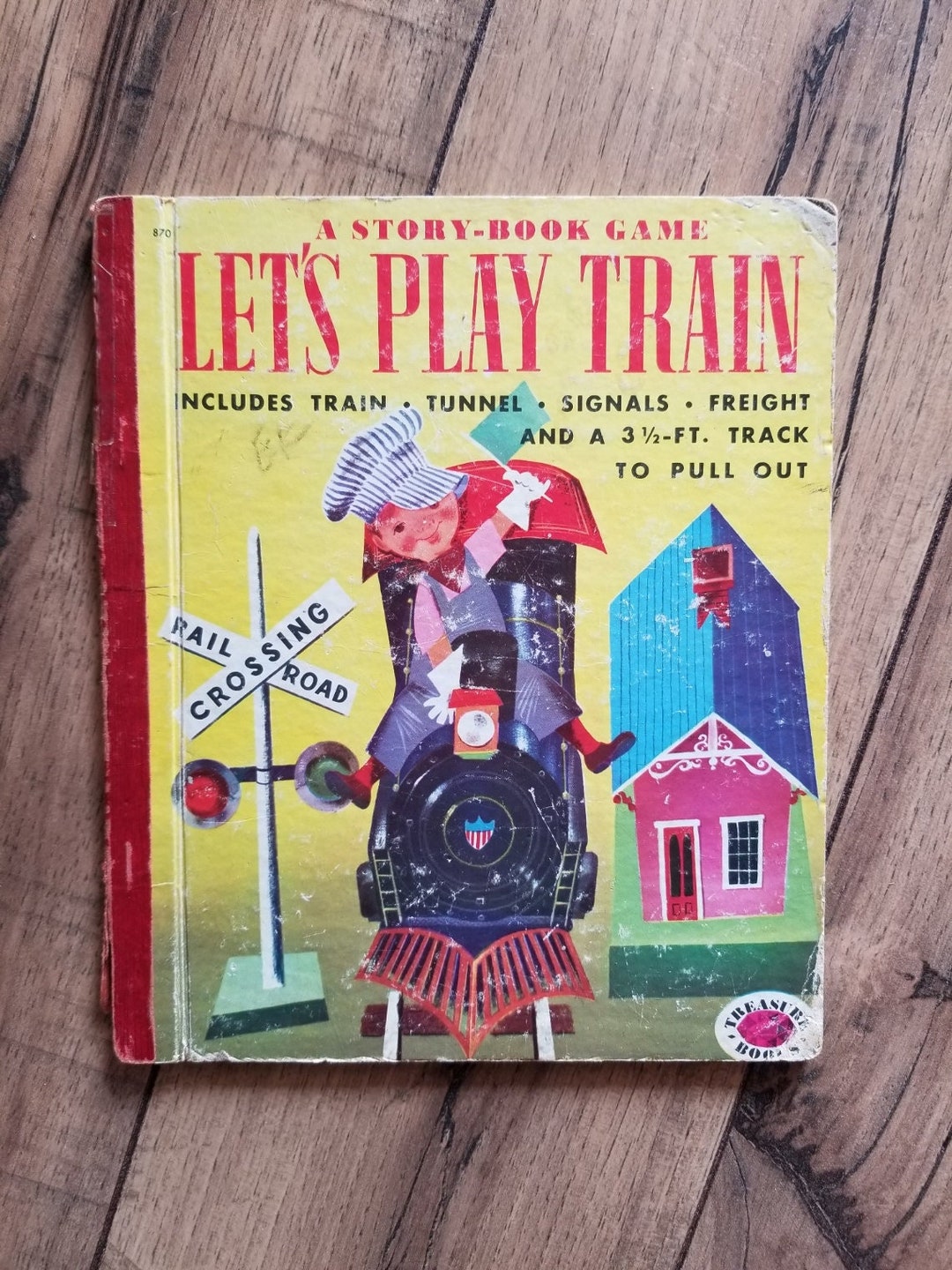 1953 Let's Play Train "a Story-book Game" Children's Book; Treasure ...