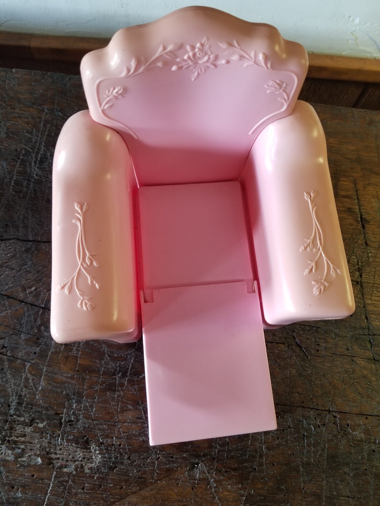 Vintage 1987 Barbie Seet Roses Chair Lounger With 2 Pillows Mattel ...