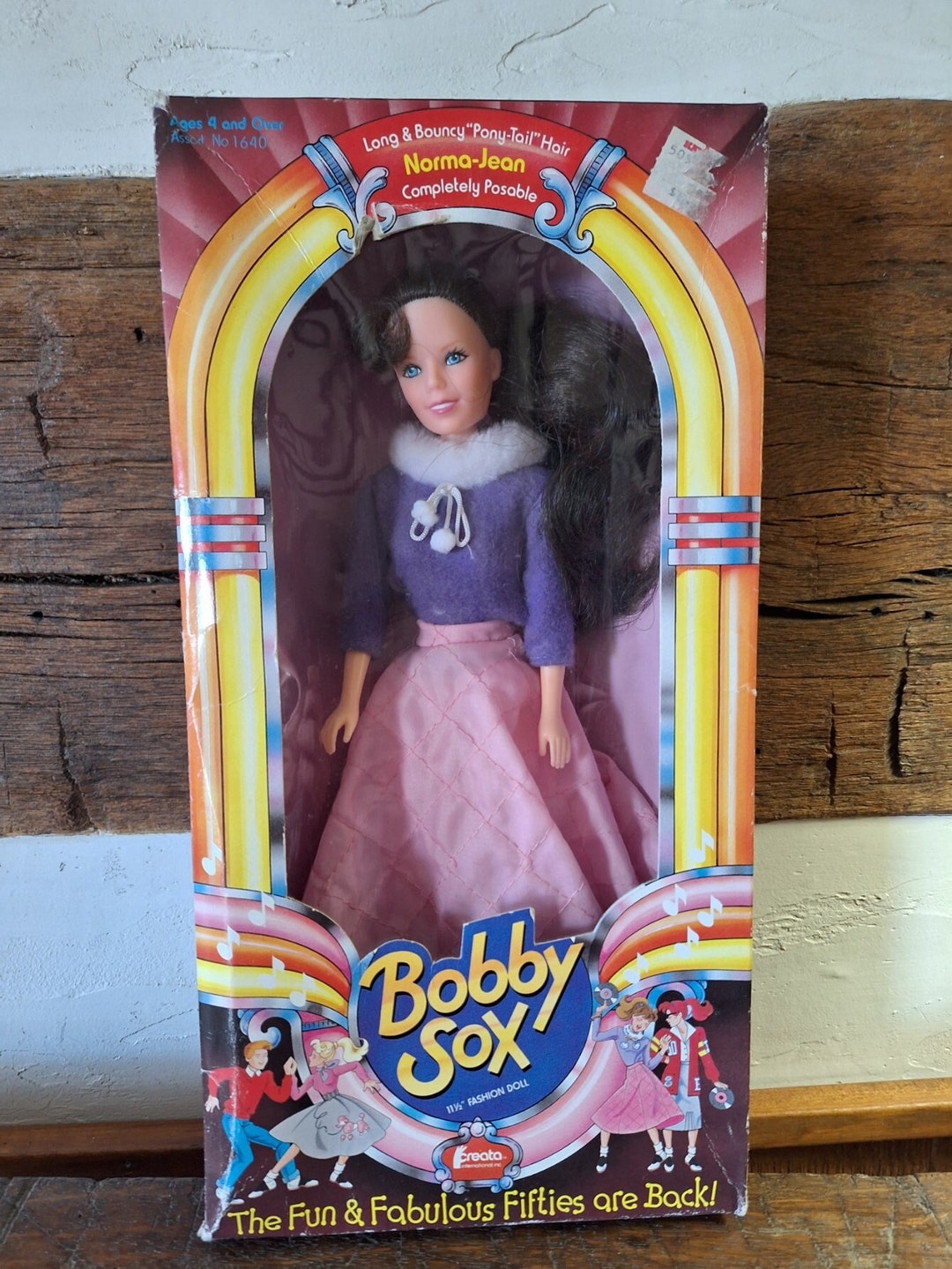 Vintage 1987 Bobby Sox Norma-jean,o 11-1/2 Inch Fashion Doll by Creata ...