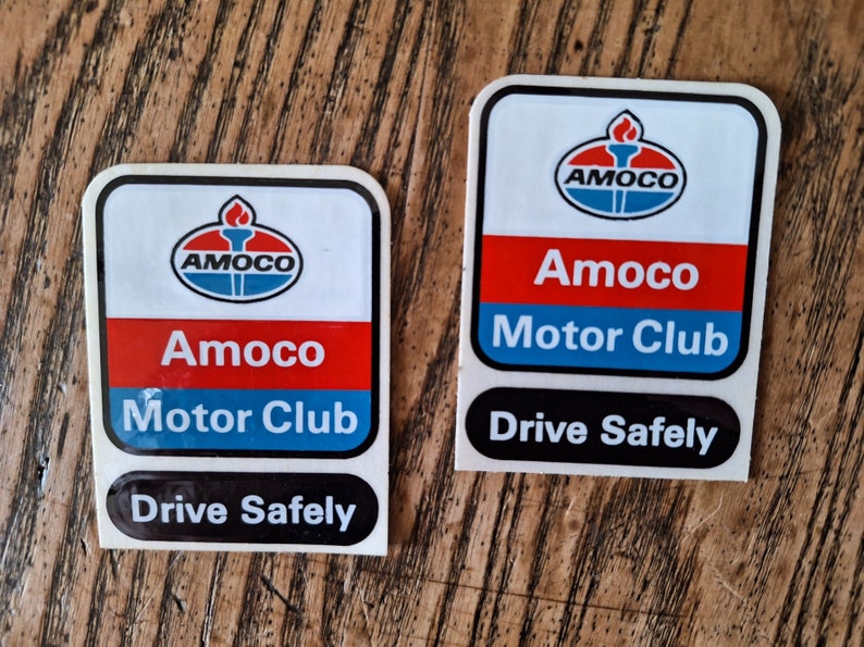 Vintage Amoco Motor Club Sticker Decal; Automobile Clubs; 3 Aaa's; Car ...