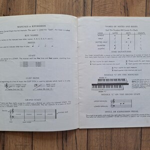 Vintage 1959 David Carr Glover Organ Course Book 1 for Lowery Organs ...