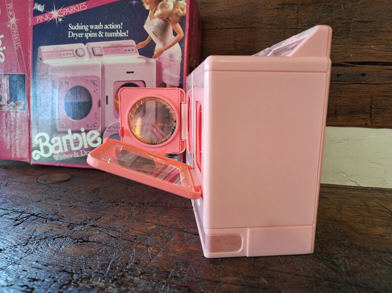Barbie Pink Sparkles Washer and Dryer Play Set Fashion Doll Furniture ...
