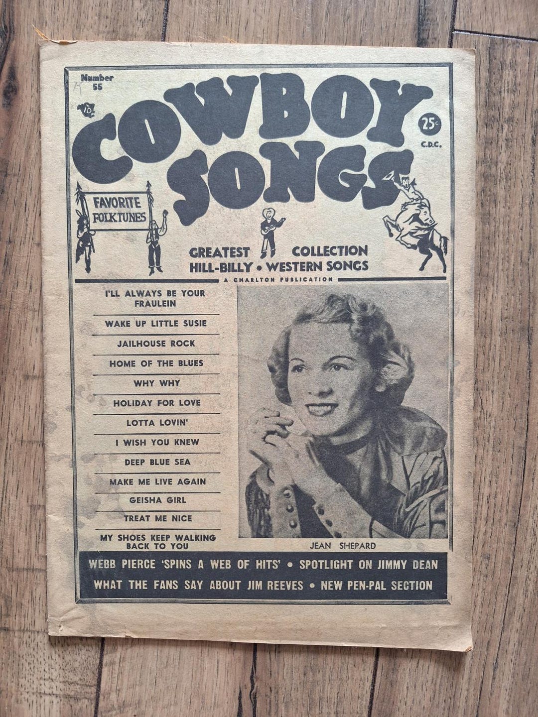 Vintage 1958 Cowboy Songs Hill-billy Western Songs Collection Booklet ...