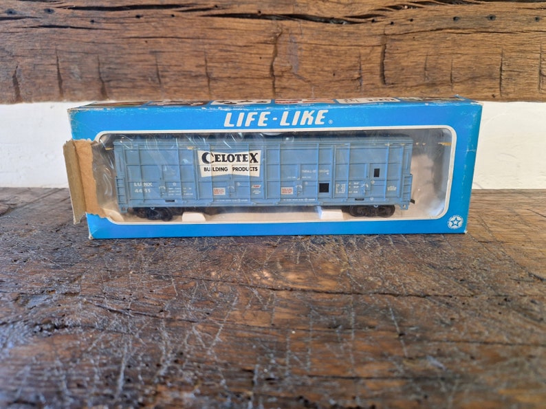 Vintage Life-like 08981 HO Scale Celotex Train Car, LUNX 4411, Box Car ...