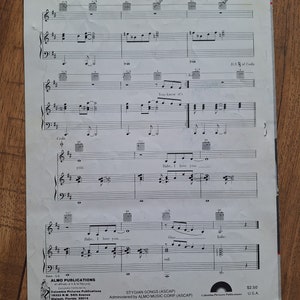 Vintage 1979 Styx "babe" Sheet Music; Rock Bands; Piano; Guitar; Words ...