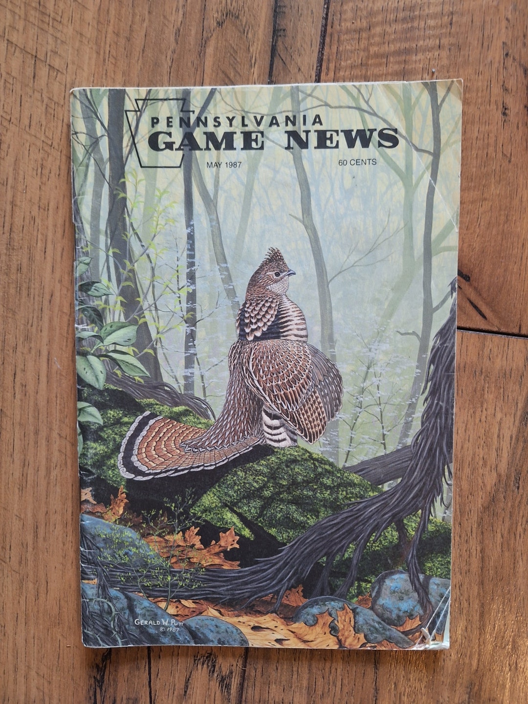 Vintage 1987 May Pennsylvania Game News Magazine; Cover Art by Gerry ...