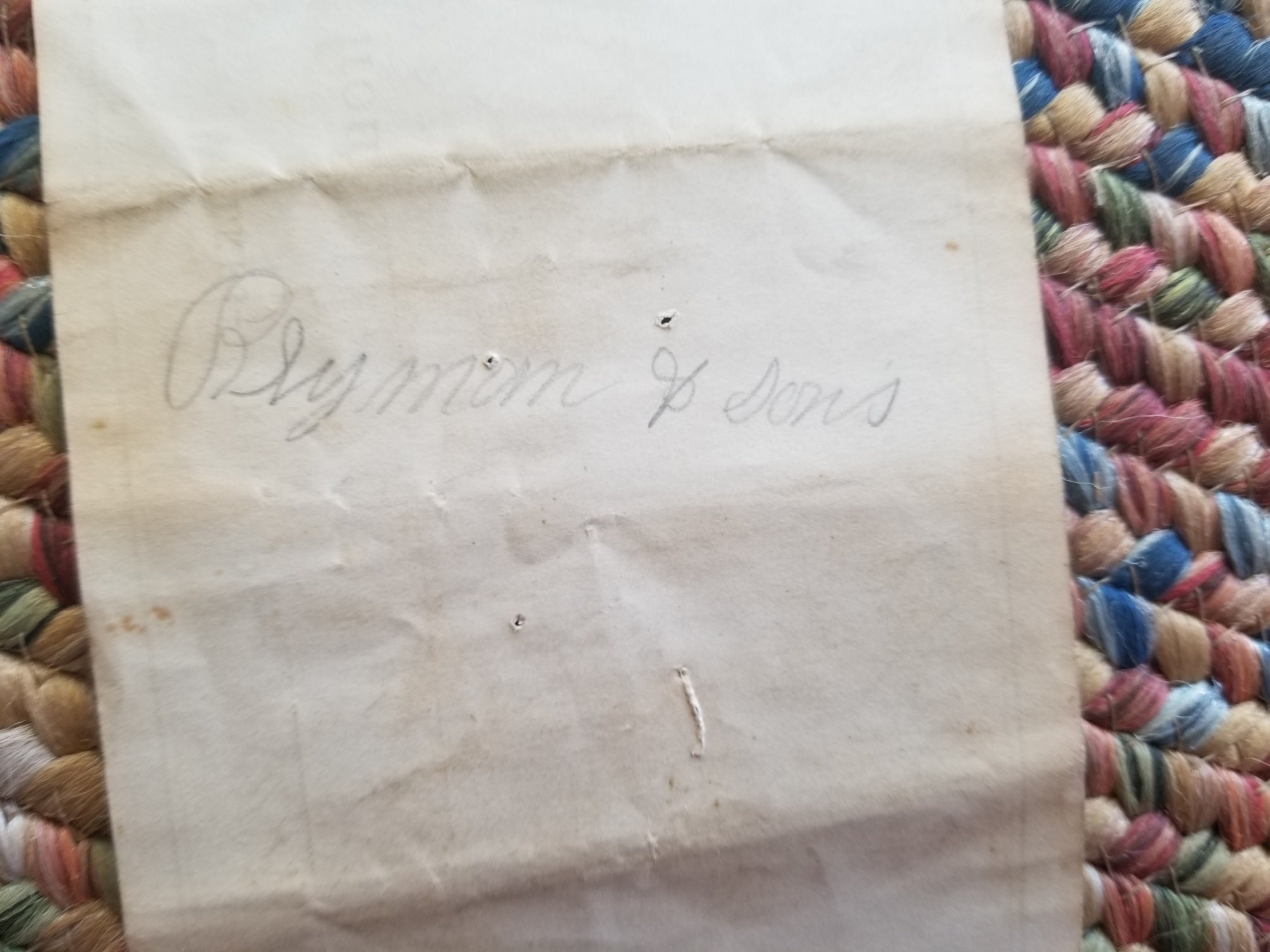Vintage Invoice A. Ryman & Sons, Antique Receipt; Accounting ...