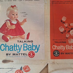 Vintage 1960s Mattel Chatty Baby - Original Boxes ONLY - Etsy
