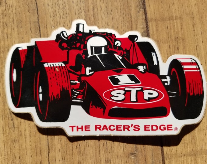 Vintage 1970s STP the Racer's Edge Decal Andretti Performance ...
