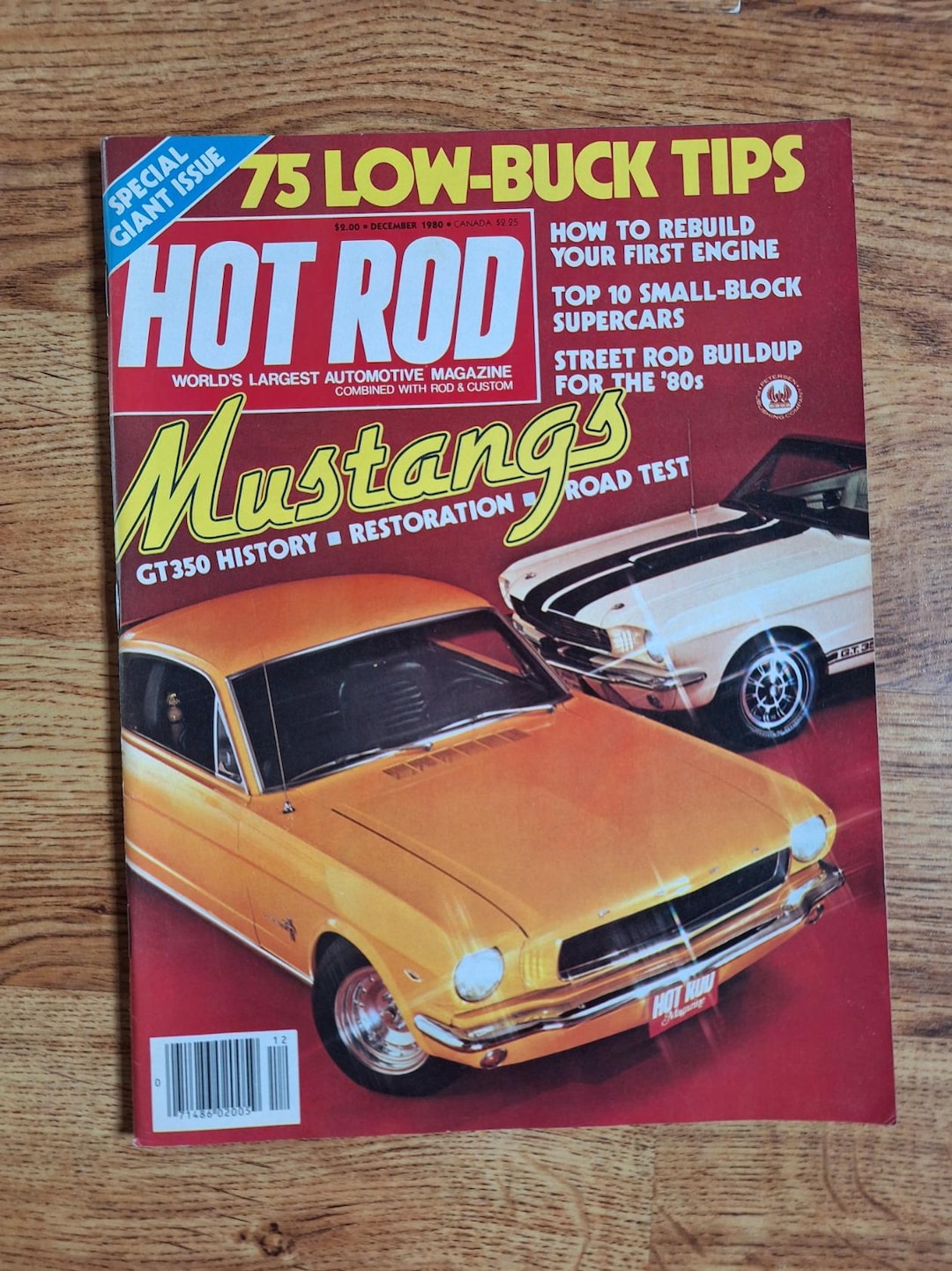Vintage 1980 Hot Rod Automotive Magazine, December Issue; Mustangs ...
