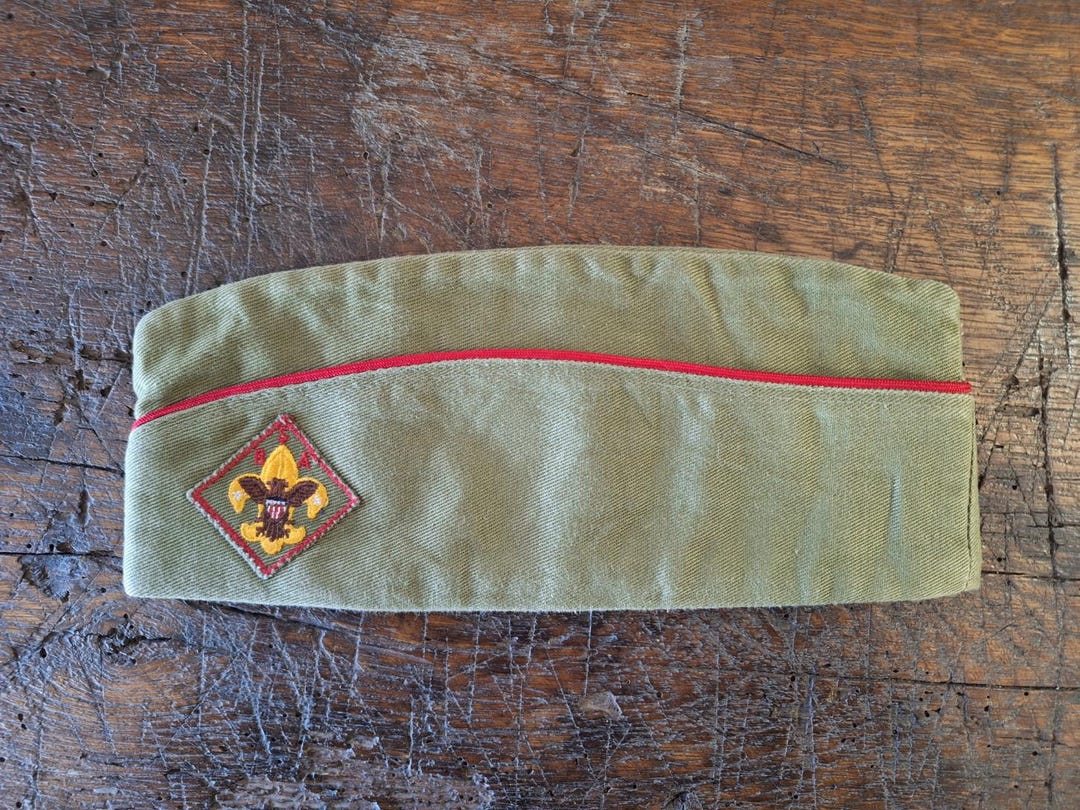 Vintage Boy Scouts of America - BSA - Official Field Flat Garrison Hat ...