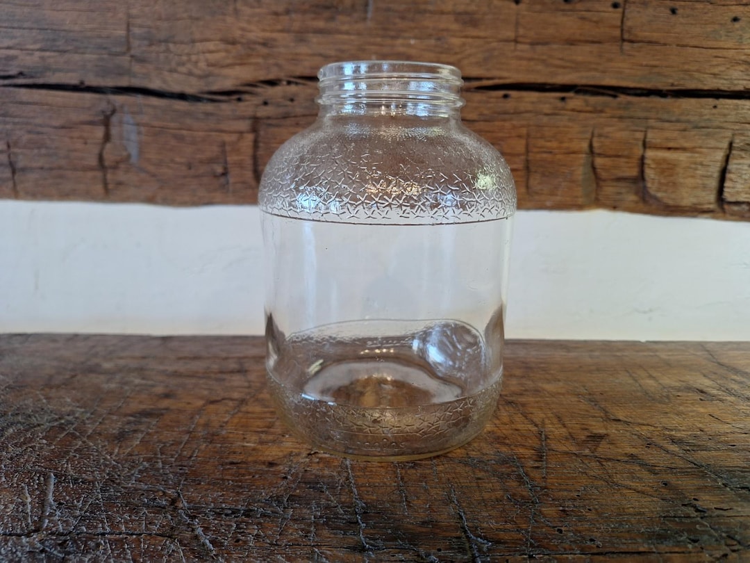 Vintage Owens-illinois Glass Company Duraglas Jar With Embossed Logo ...