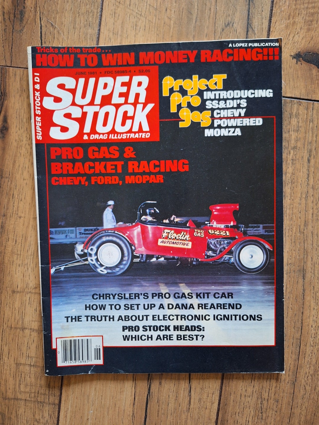 Vintage 1981 Super Stock & Drag Illustrated Magazine, June; Pro Stock ...