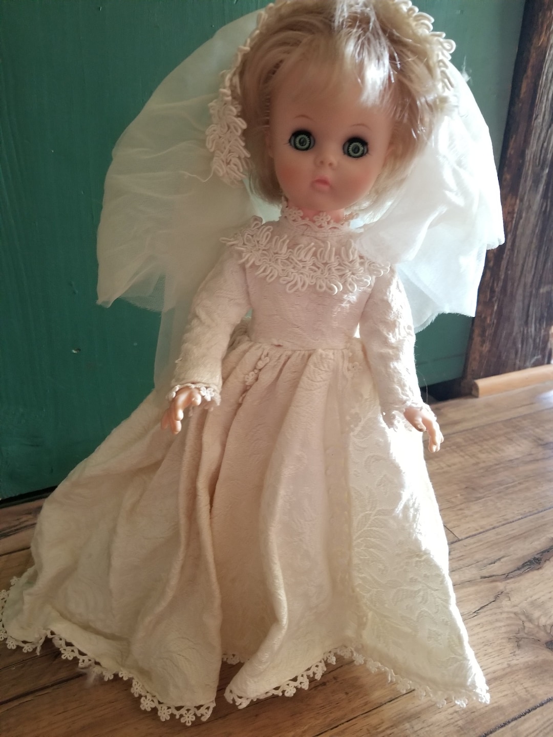 Vintage 1970s Miss Ginny Vogue Doll in Original Bridal Outfit; 14 Inch ...