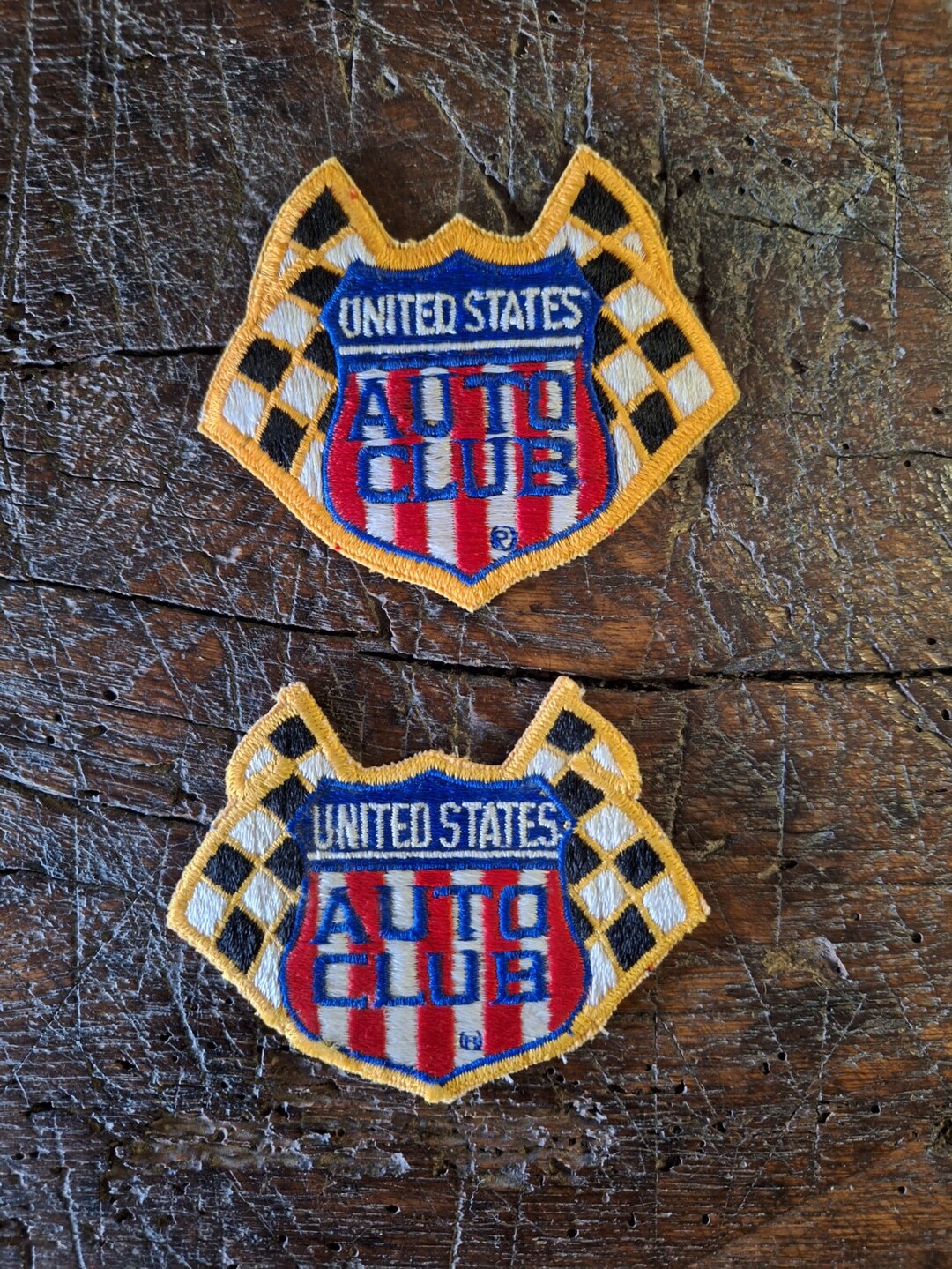 Vintage 1960s to 1970s United States Auto Club Cloth Embroidered Patch ...