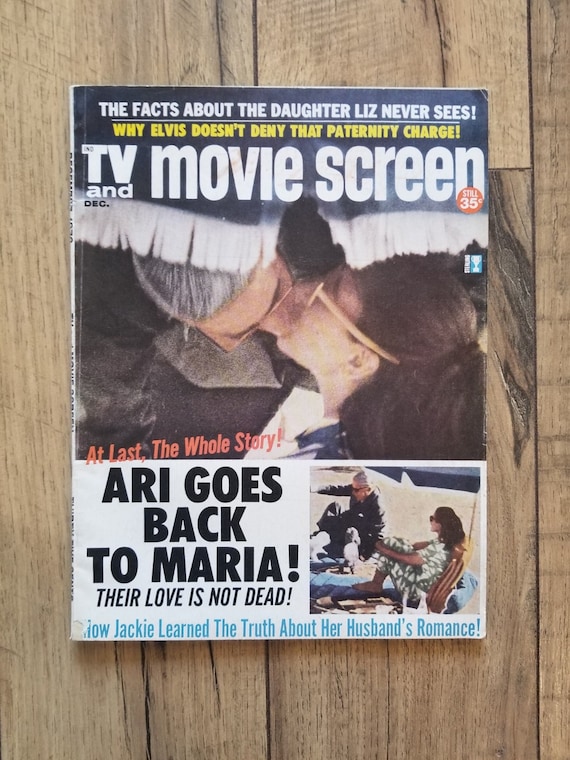 Vintage 1970 TV and Movie Screen Magazine December Issue Vol - Etsy