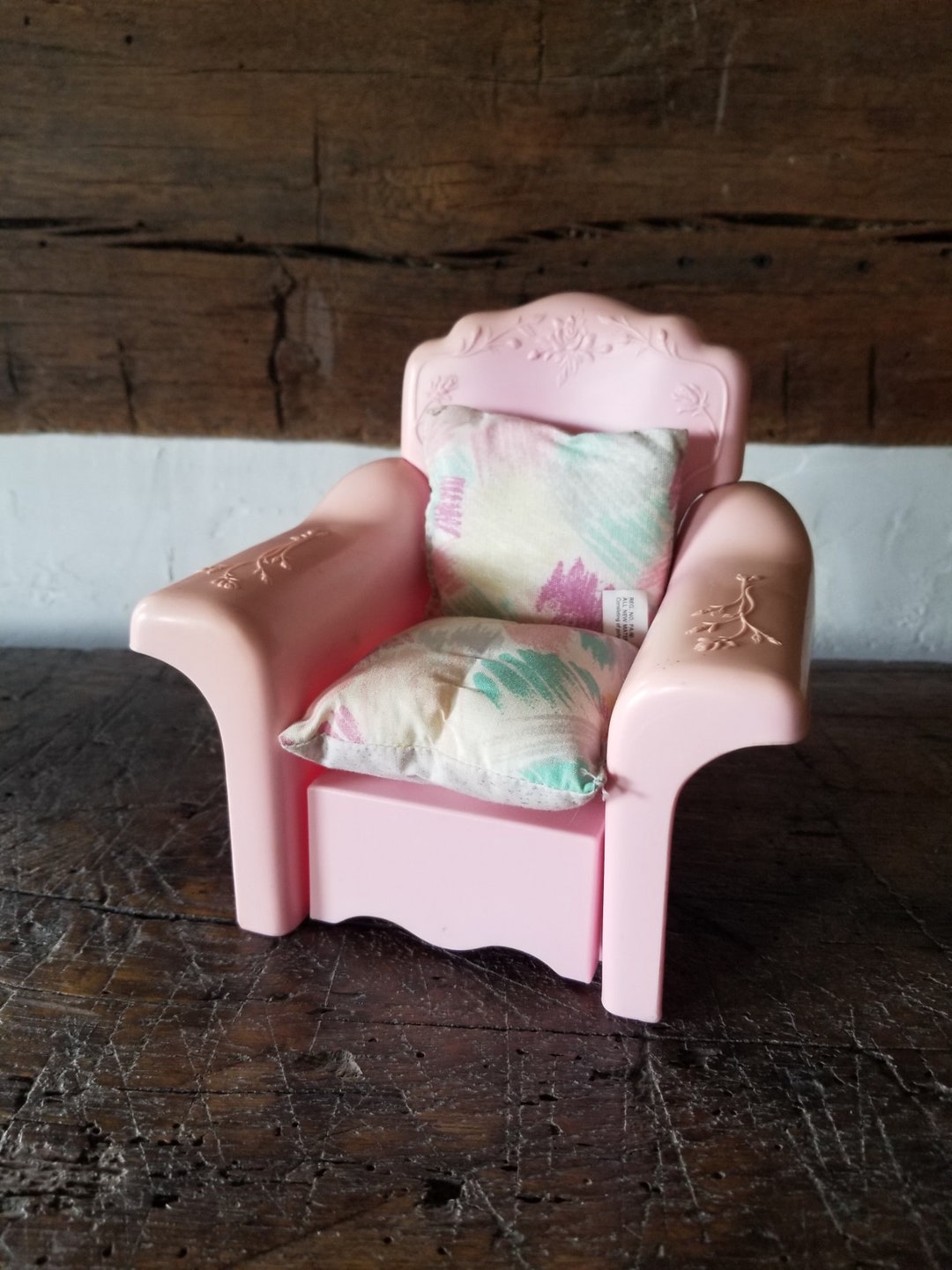 Vintage 1987 Barbie Seet Roses Chair Lounger With 2 Pillows Mattel ...
