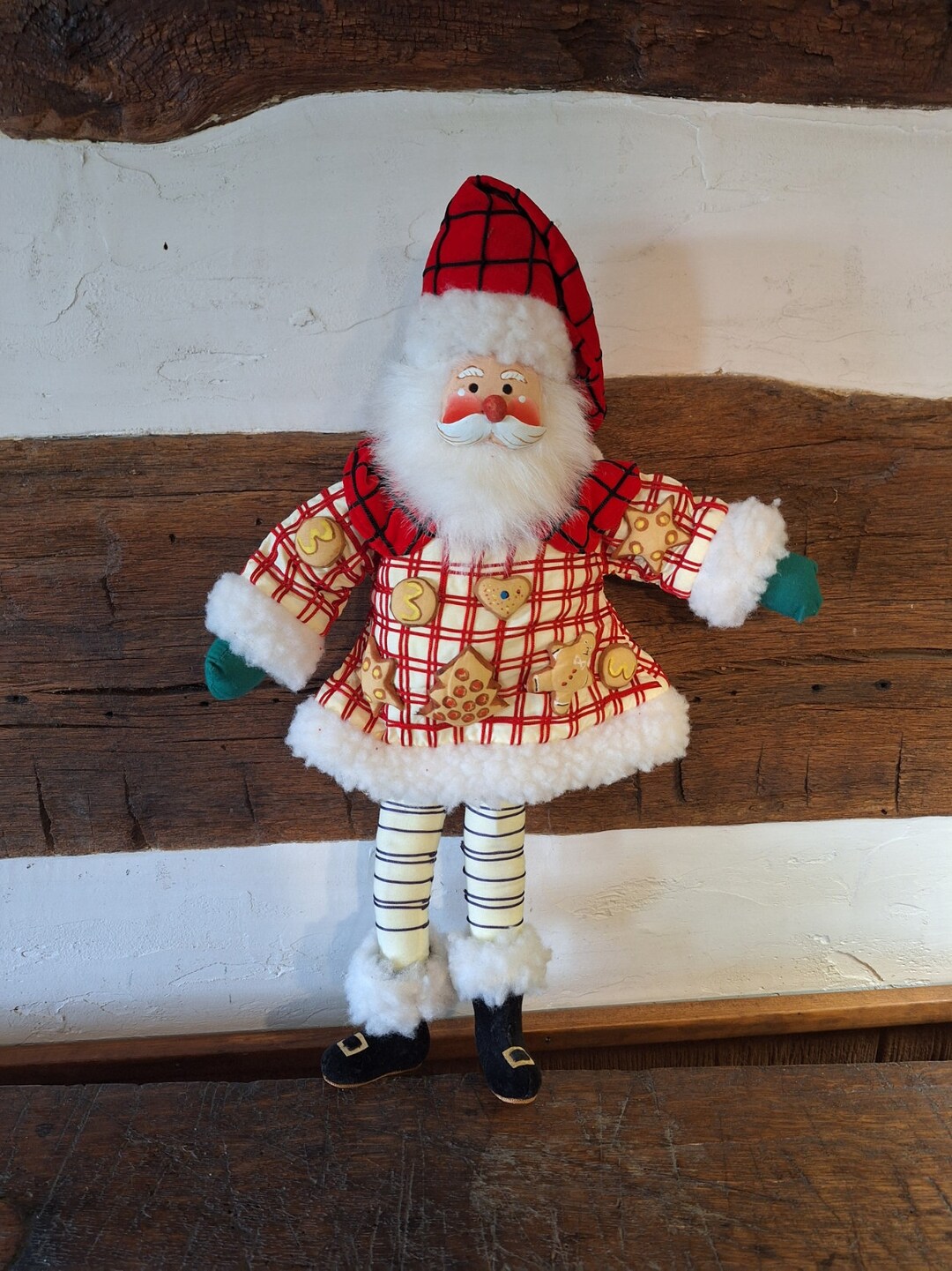 Santa Claus With Poseable Arms and Legs; Christmas Decor; Holidays - Etsy