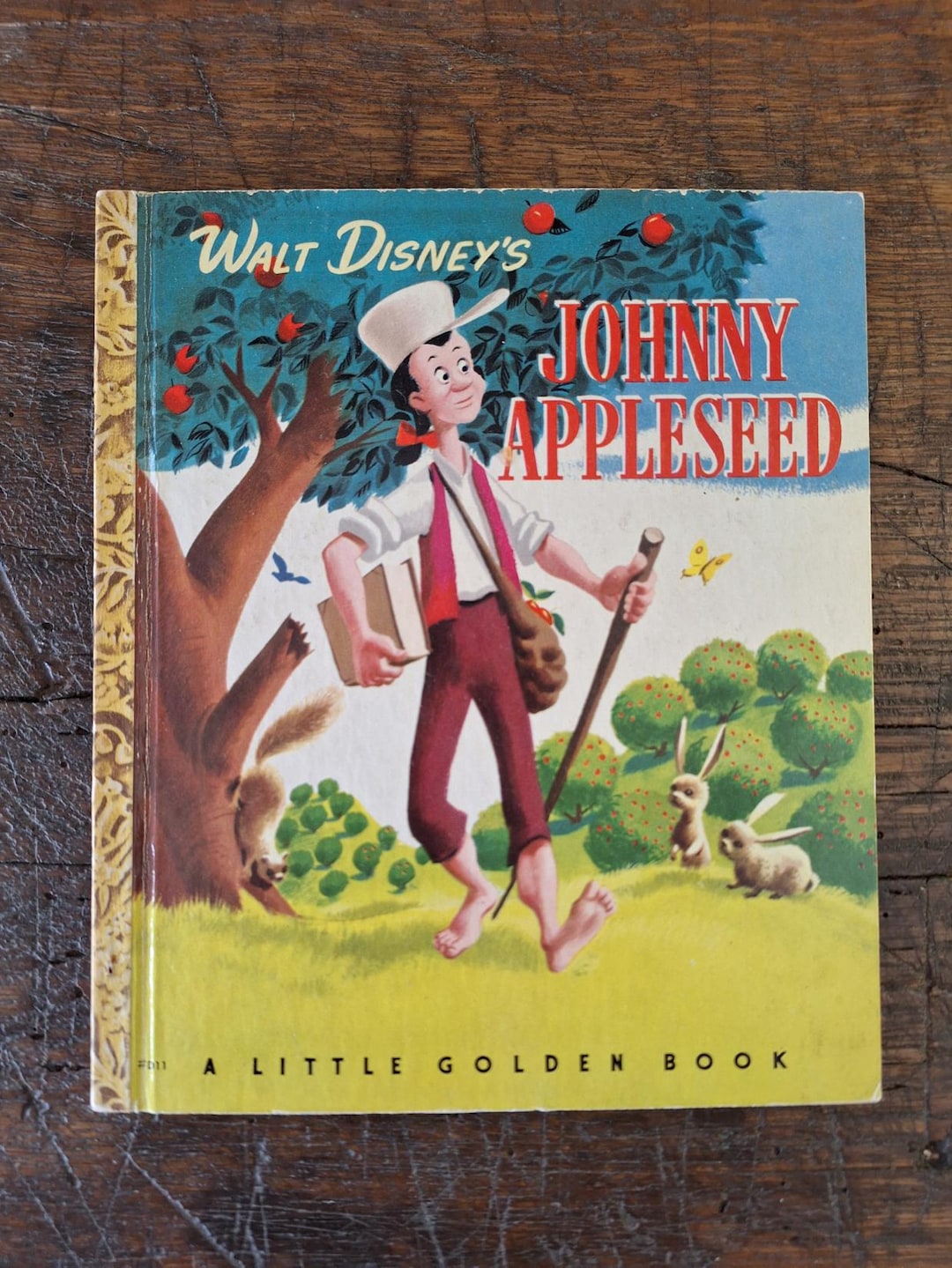 Vintage ©1949 Walt Disney's Johnny Appleseed, A Little Golden Book D11 ...