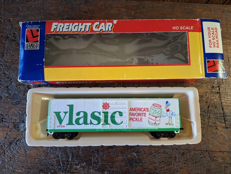 Vintage Life-like HO Scale Vlasic Pickles Train Freight Car, VP 614 ...