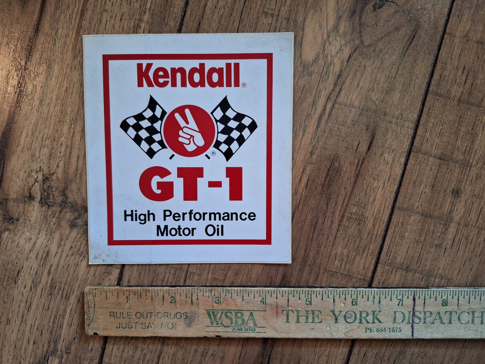 Vintage 1970s 4.5-inch Kendall GT-1 High Performance Motor Oil Decal ...