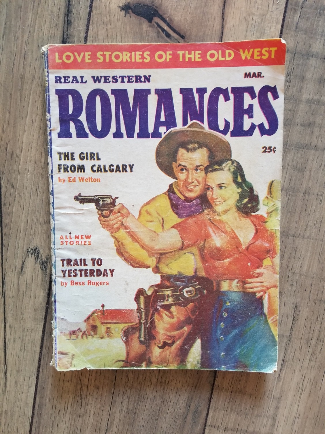 Vintage 1956 Real Western Romances Pulp Fiction Short Stories Love ...
