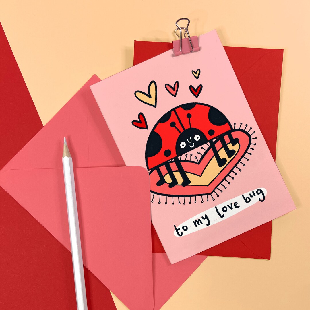 Love Bug Ladybird Card - Ladybug - Funny - Valentines - Anniversary ...
