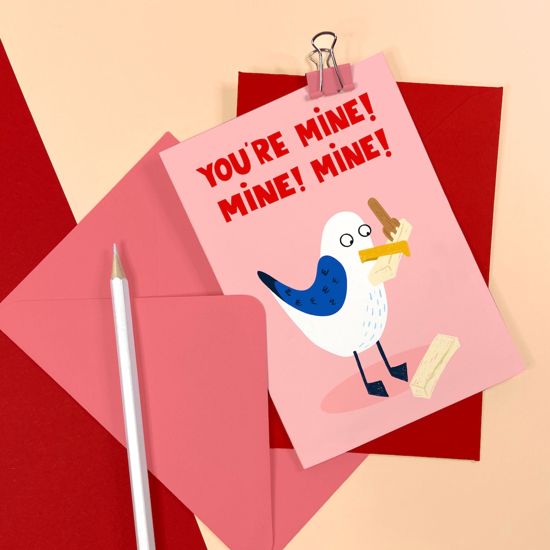 Funny Seagull You're Mine! Valentine's Card - Finding Nemo - Funny ...