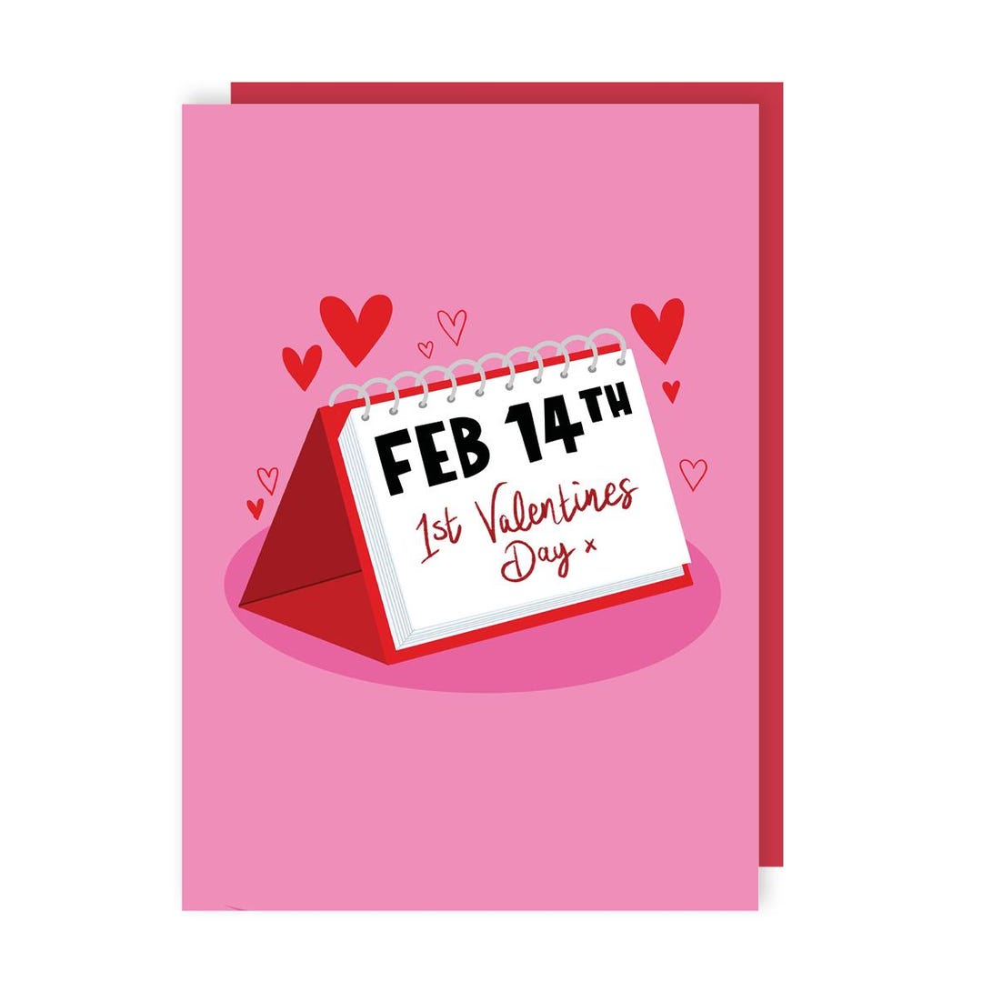 First Valentine's Day Card - Love - Valentine - Anniversary - Cute ...