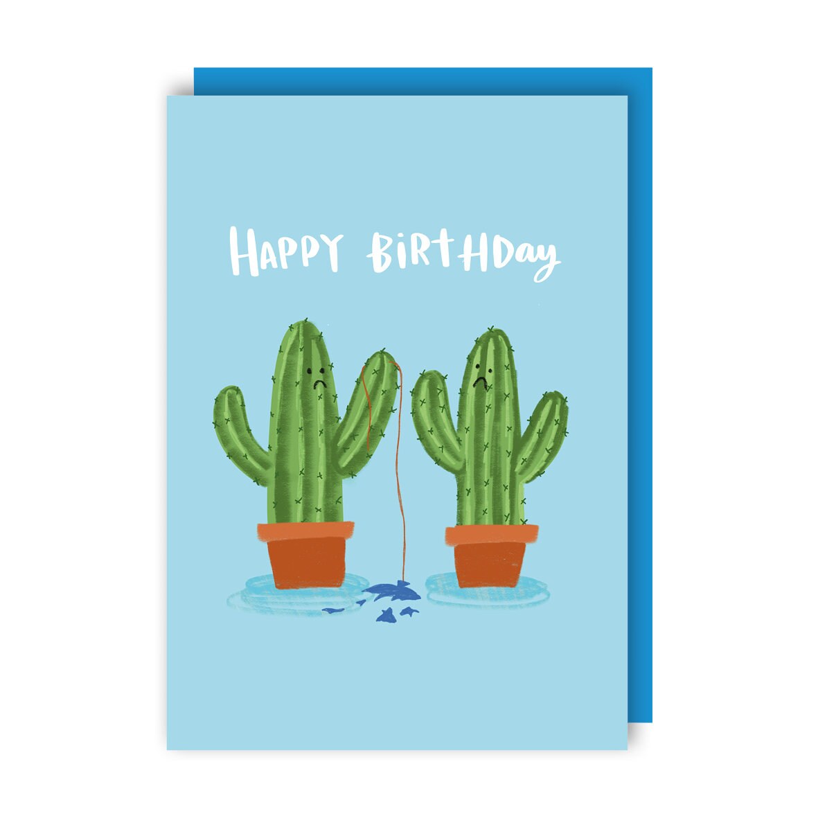 Cactus Succulent Birthday Card Funny Cute Balloon | Etsy