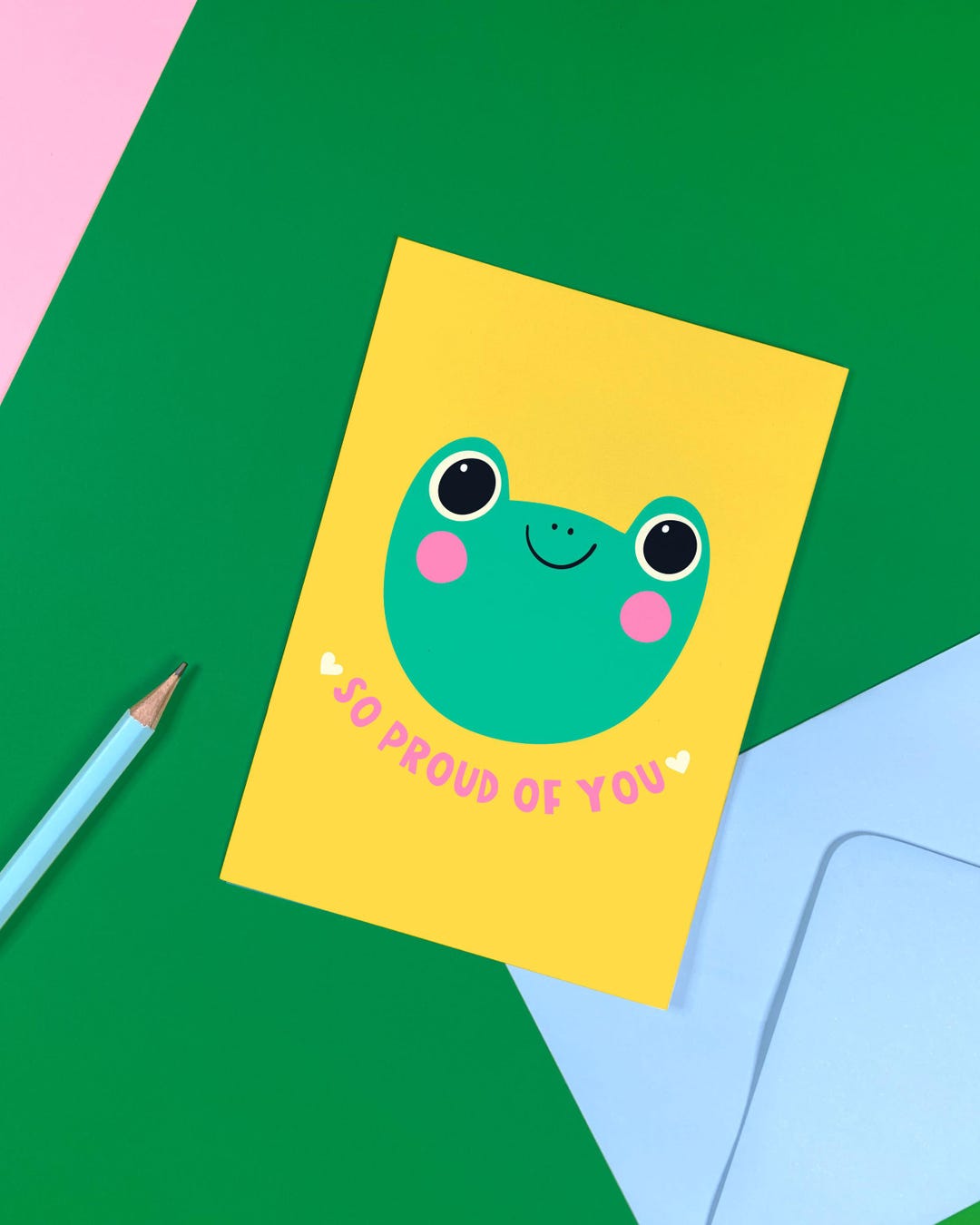 So Proud of You Card - Frog - Congratulations - Congrats - Cute ...