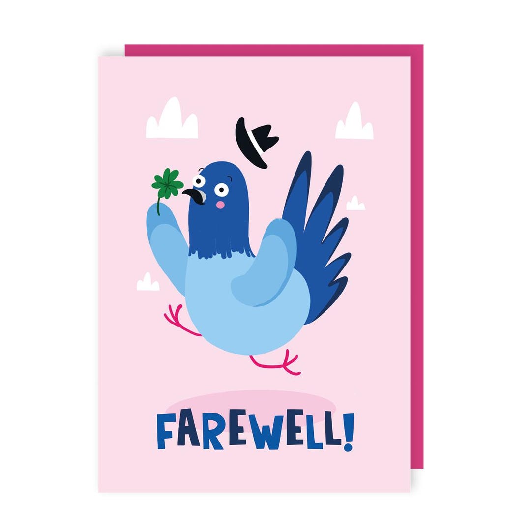 Farewell Leaving Card - Pigeon - Good Luck - Congratulations - You're ...