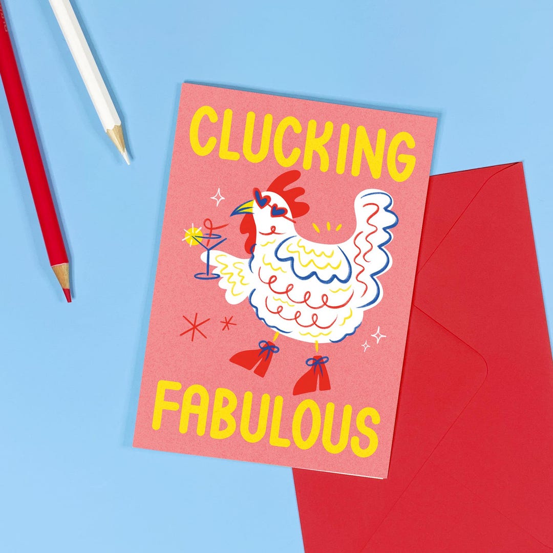 Clucking Fabulous Card - Birthday - Love - Humour - Cheeky ...