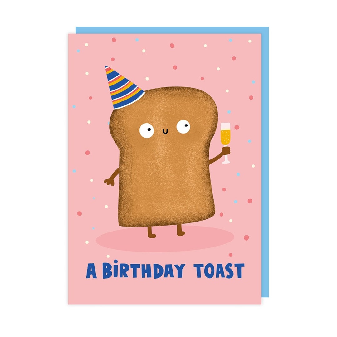 Funny Birthday Toast Card - Funny - Food - Alcohol - Prosecco ...