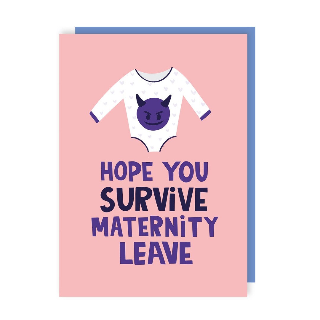 Survive Maternity Leave Card - Funny - Mat Leave - Congratulations ...