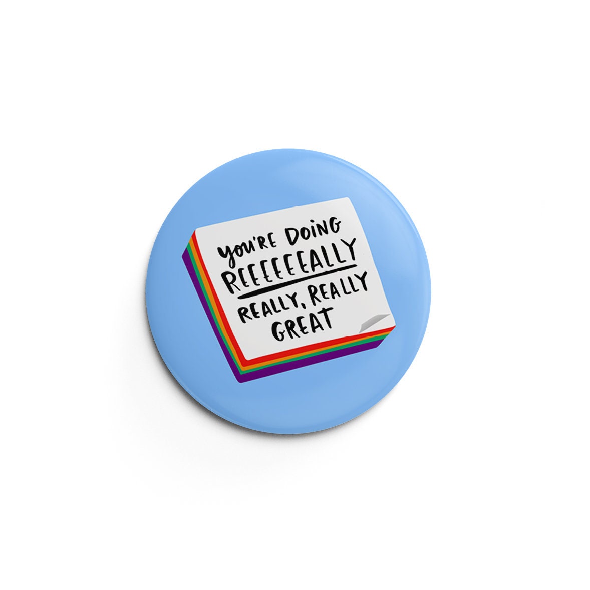 Really Great Pin Badge Wellbeing Self Care Mental Health - Etsy
